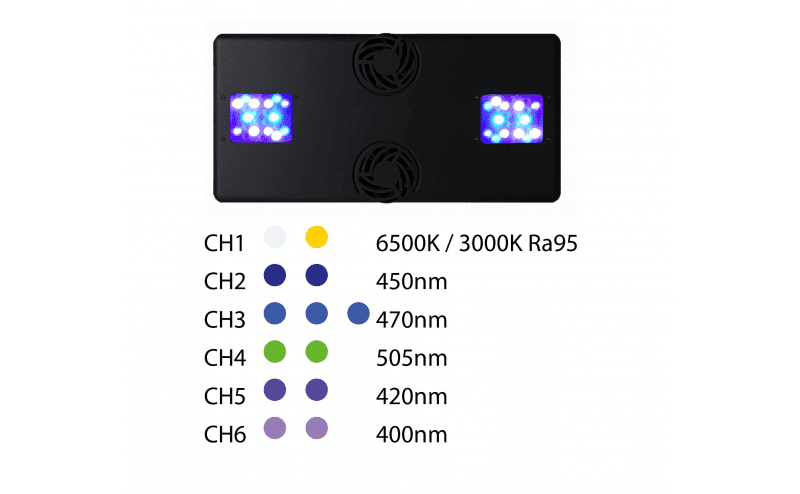 TMC Reef Pulsar LED Light Unit: LPS 6 - Shirley Aquatics